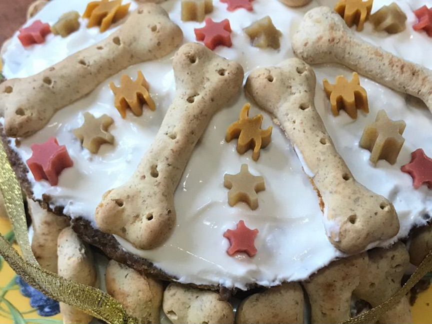 Полезный торт для собаки