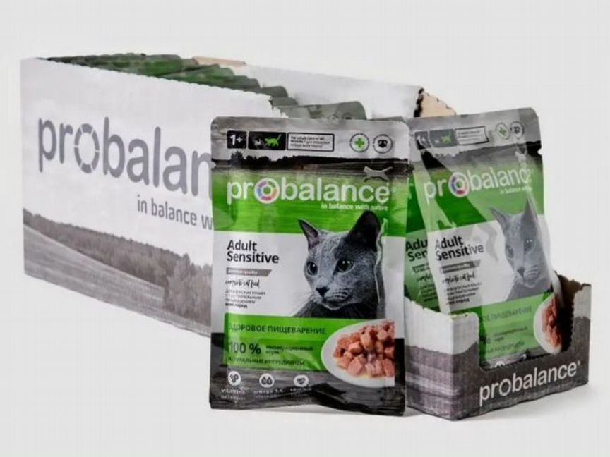 Влажный корм для кошек Probalance (пробаланс)
