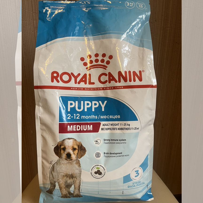 Корм для собак royal canin puppy medium 3 кг