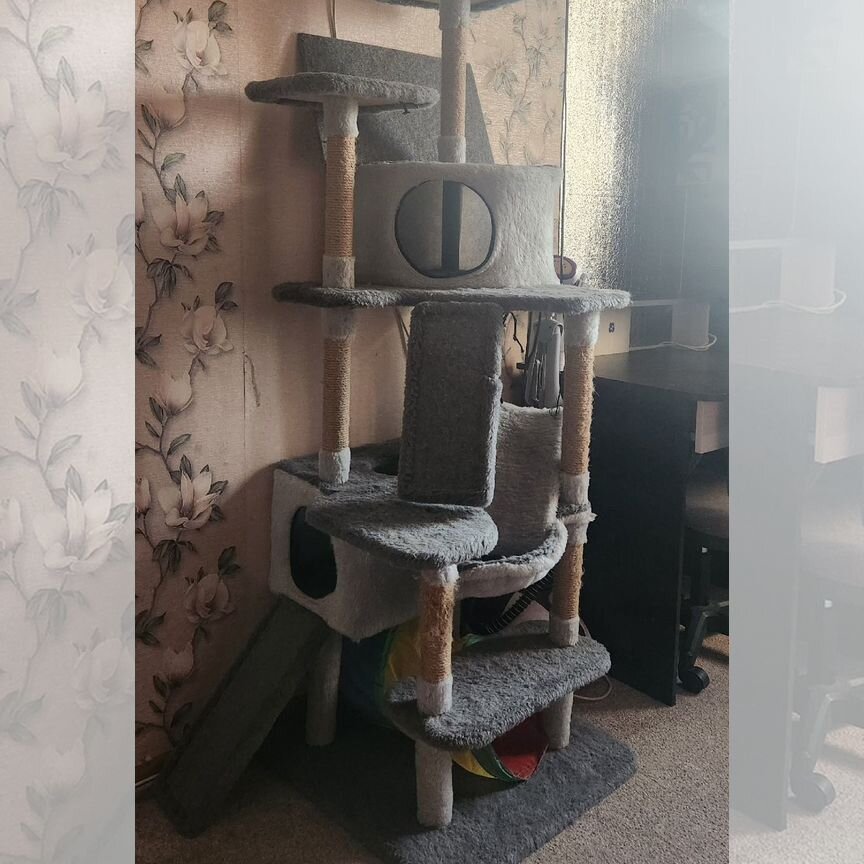 Когтеточка домик для кошки