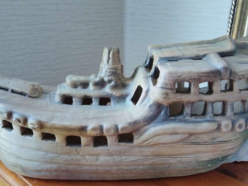 Большой корабль в аквариум, 50*19 см