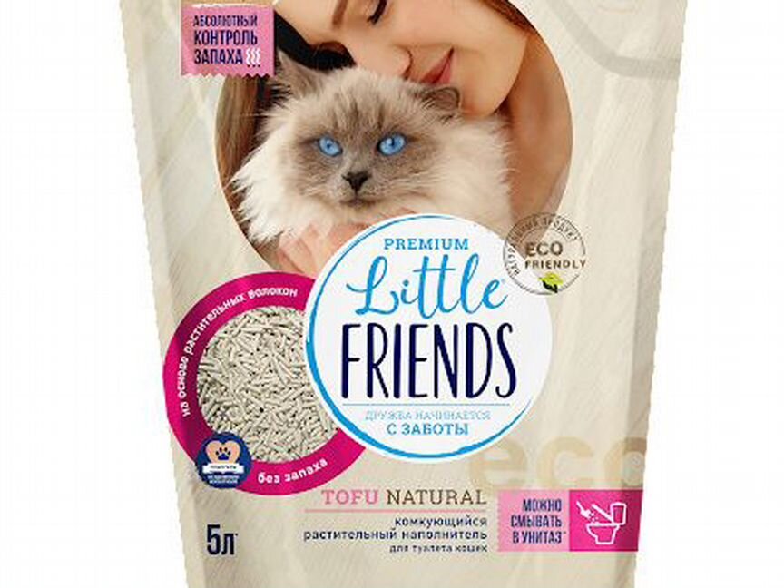 Little Friends наполнитель комкующийся растительны