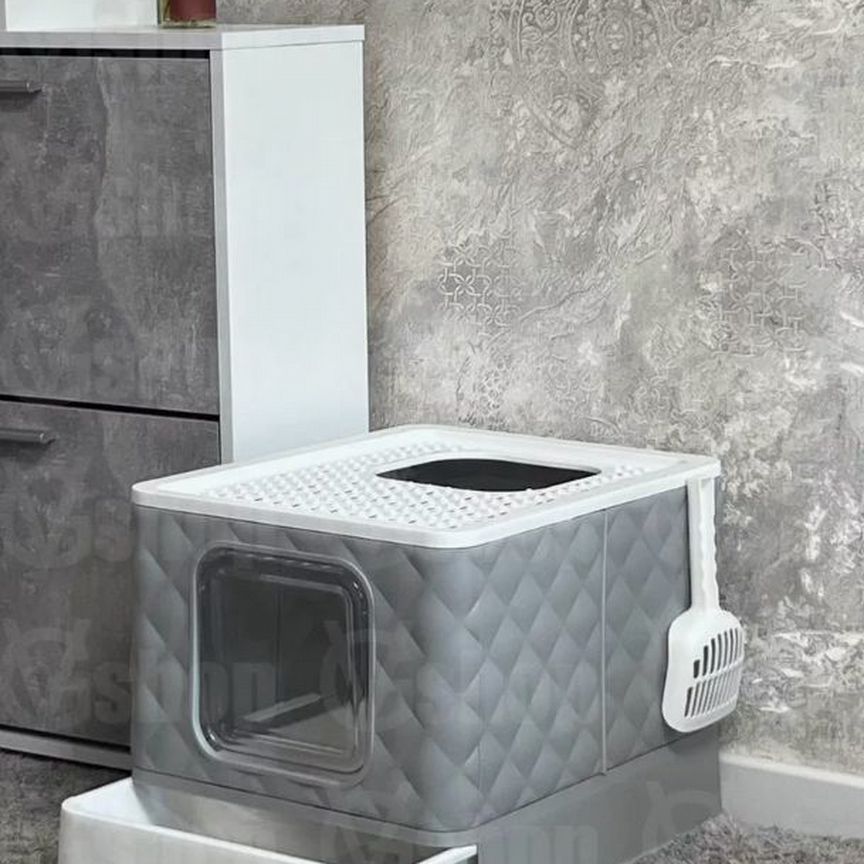 Лоток для кошек большой закрытый