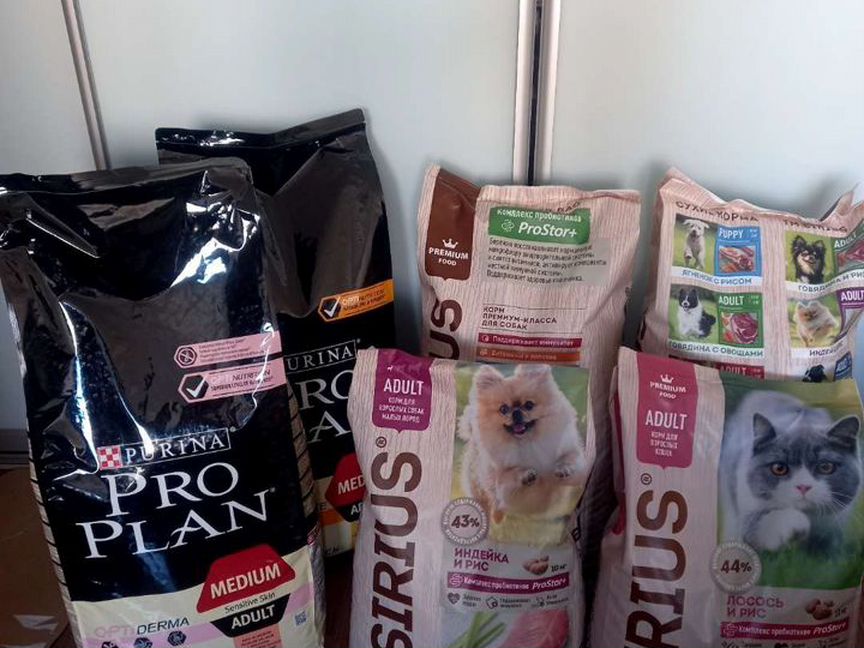Корм Сириус, Purina ProPlan, Роял канин