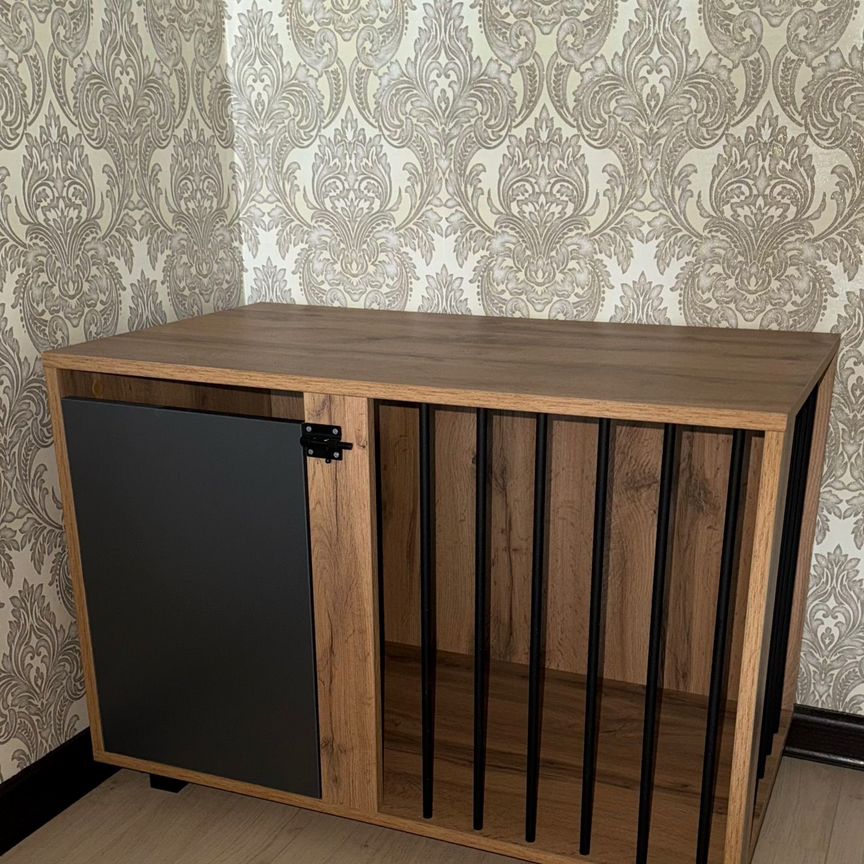 Деревянная клетка тумба для собак