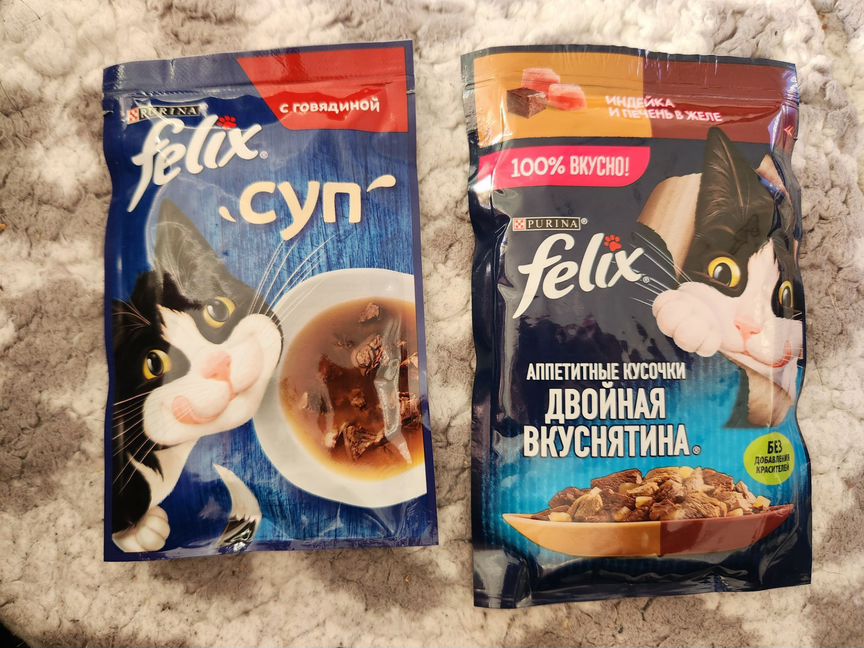 Влажный корм для кошек felix