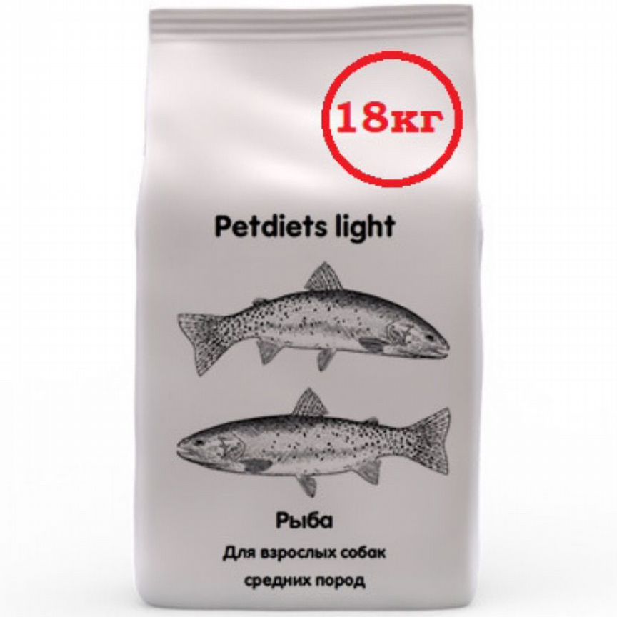 Корм сухой "Petdiets Light" (Петдаетс) для собак