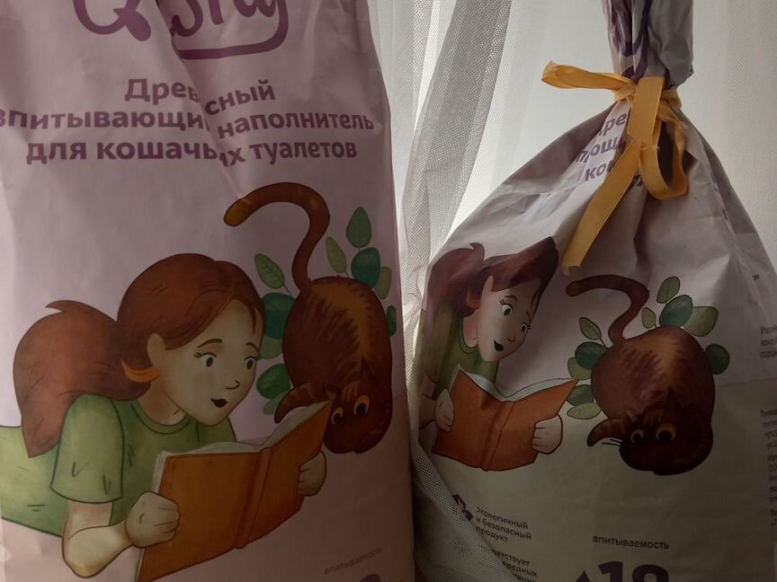 Деревесный наполнитель для кошачьего туалета