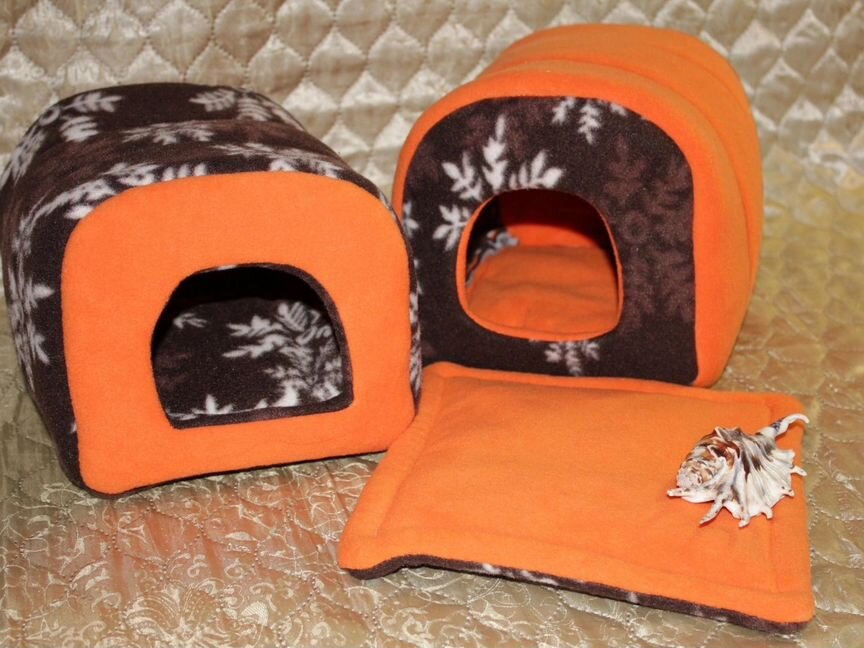 Мешочки, туннели, диванчики для морских свинок