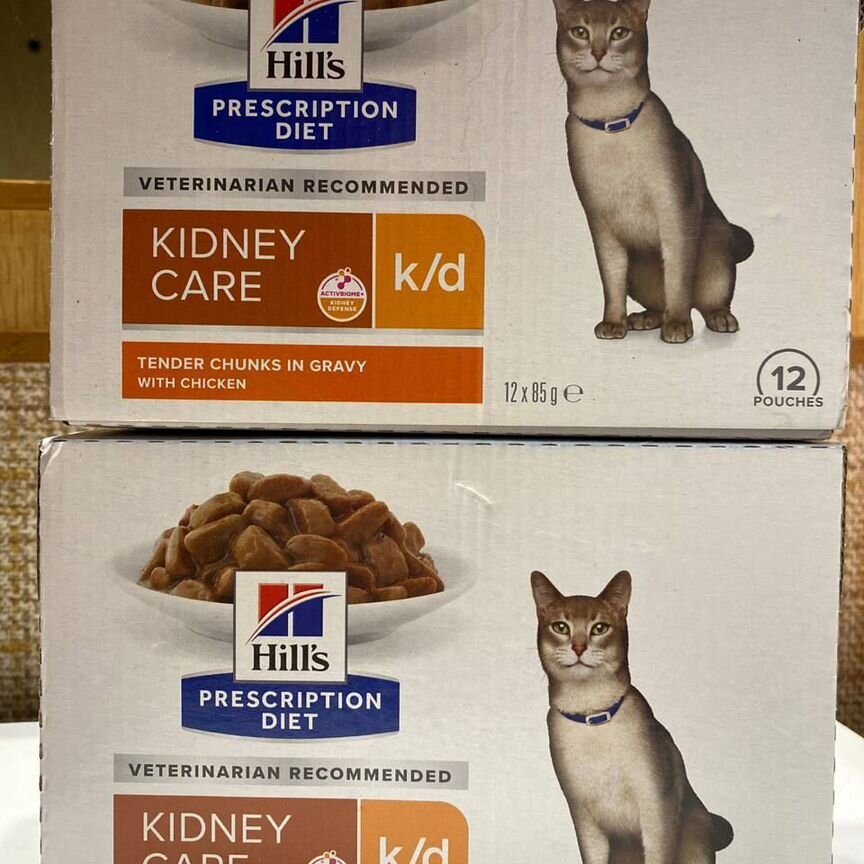 Корм для кошек Hills k/d, Farmina Vet Life Renal