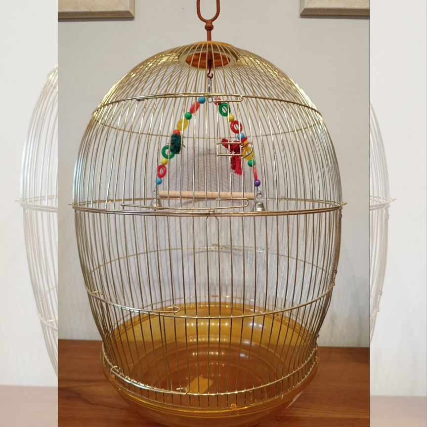 Большая клетка для попугаев, б/у