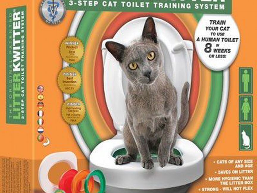 Система приучения кошек к унитазу Litter Kwitter