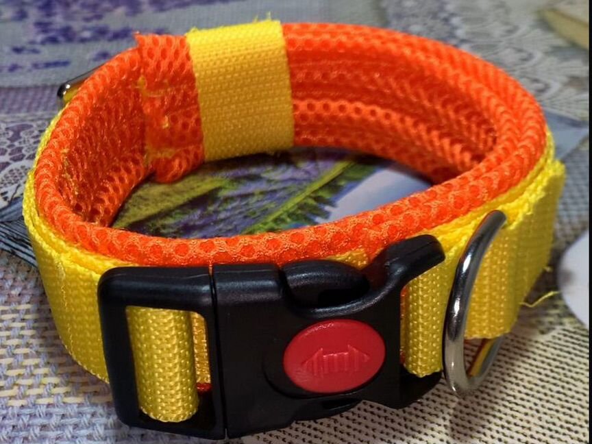 Ошейники и поводки для собак с подкладом