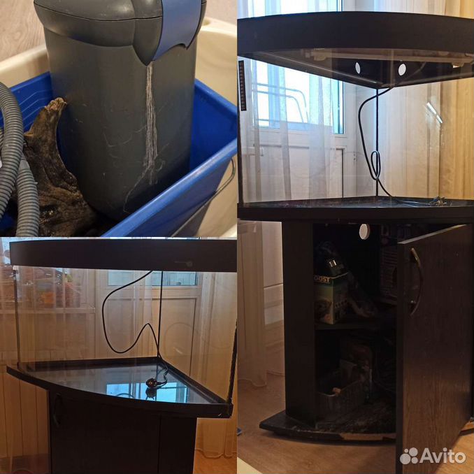 Аквариум с тумбой 130л