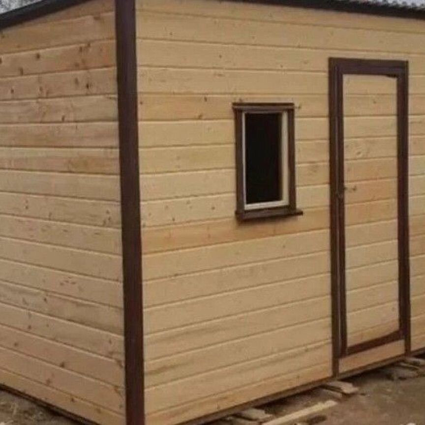 Сарай на металическом каркасе