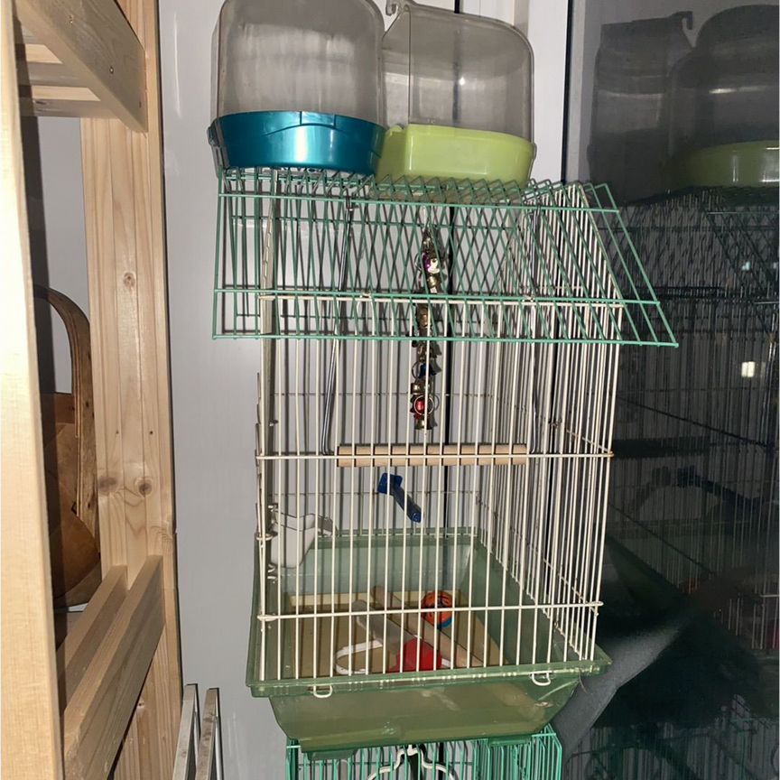 Две клетки для попугая, бу