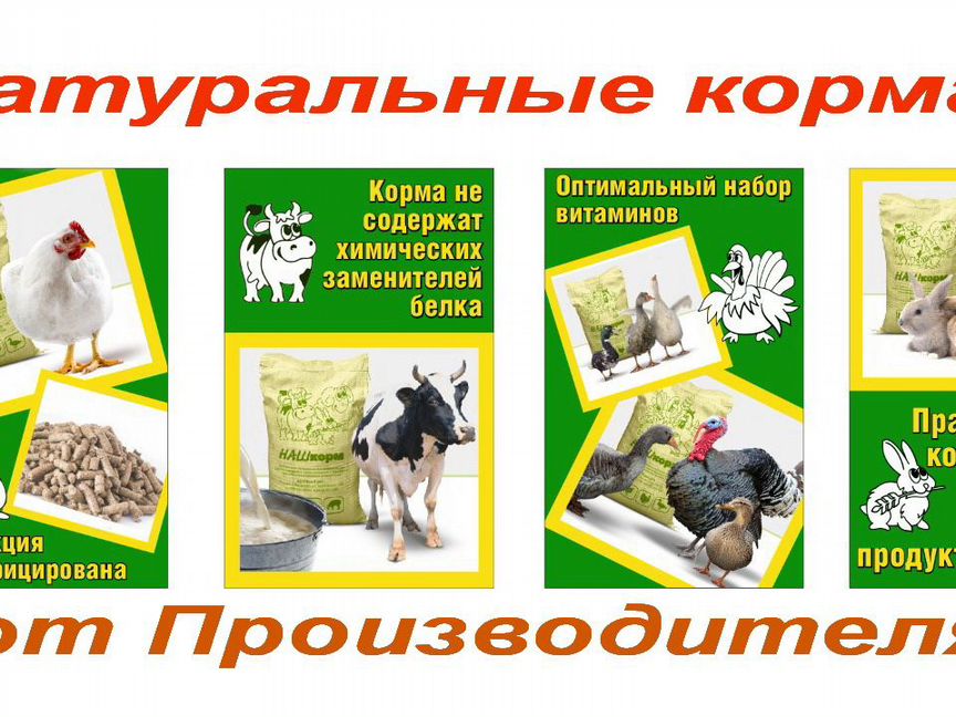 Корма для с/х животных на рынке "Экономия"