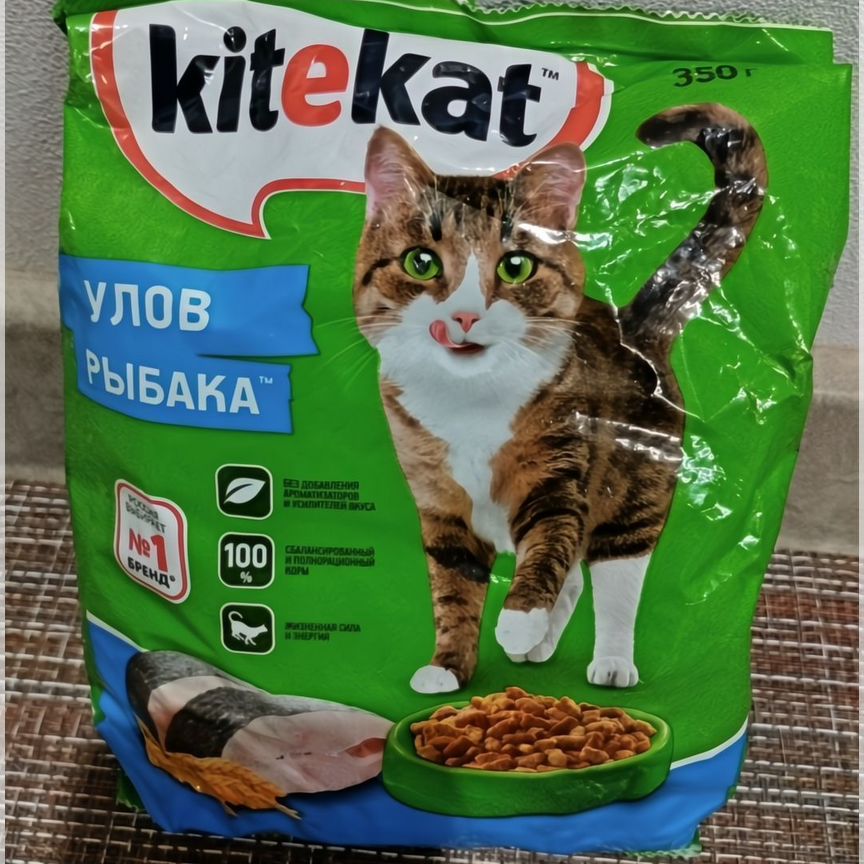 Корм для кошек kitekat улов рыбака 10,9 кг