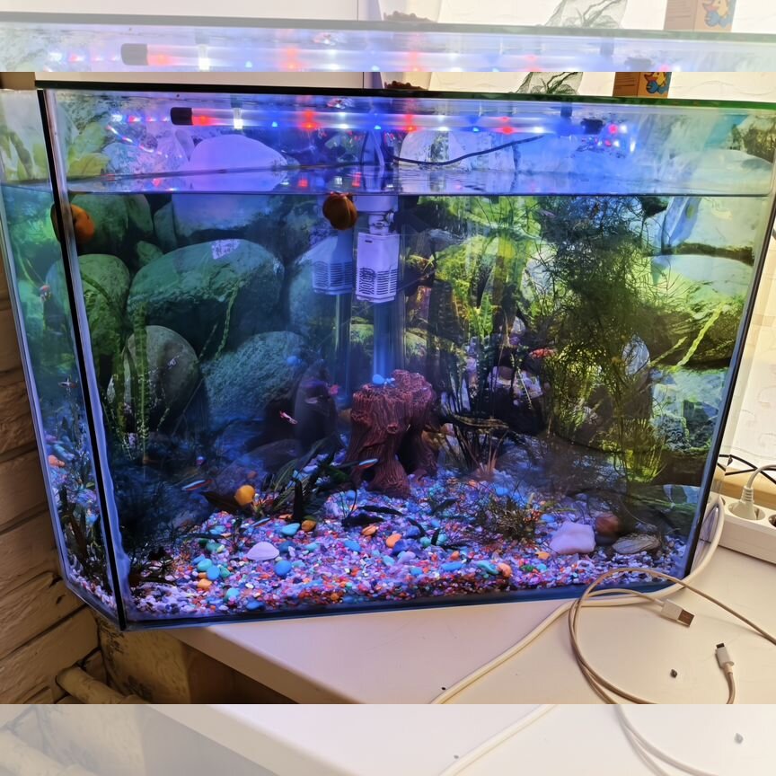 Аквариум 100 литров угловой