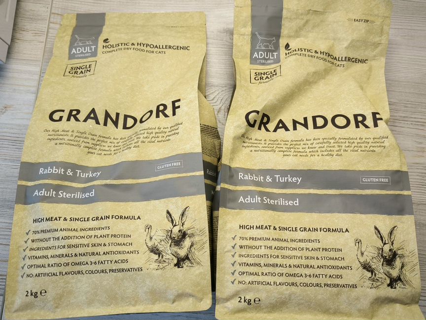 Корм для кошек grandorf для стерилизованных и каст