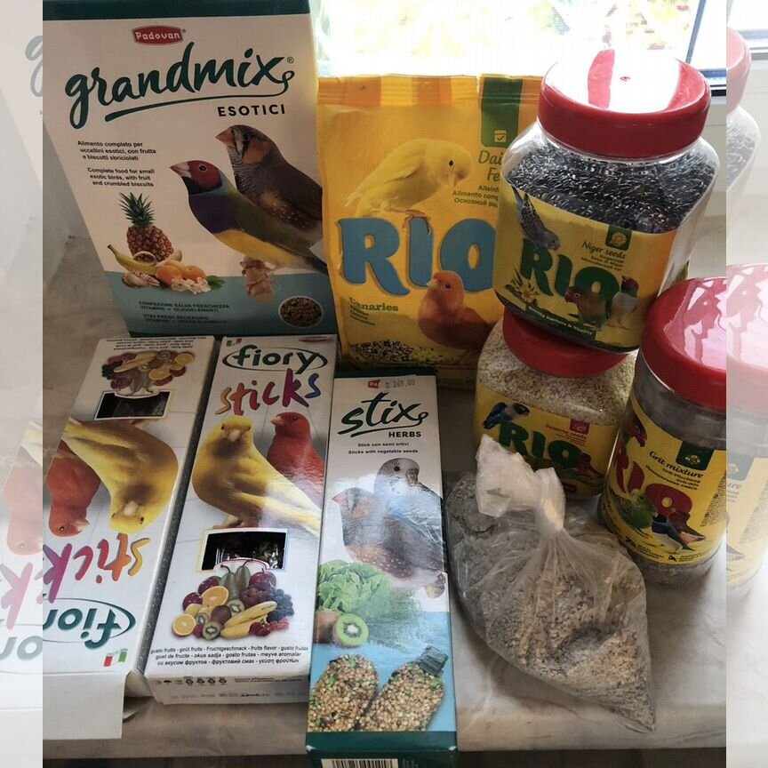 Корм для птиц/канарейки/попугаи/амадины