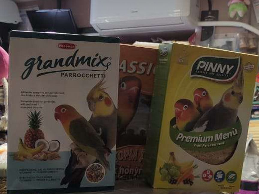 Корм для средних попугаев padovan,pinni,fiory