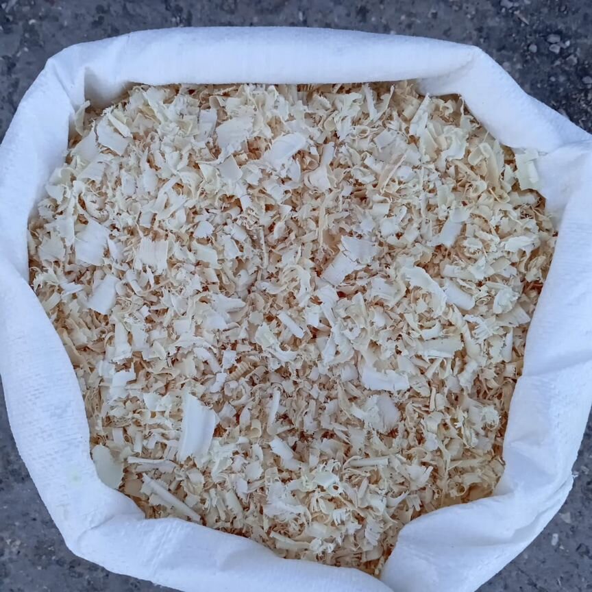 Стружка в мешках