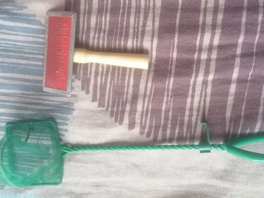 Сачок для аквариума+расческа для кошек