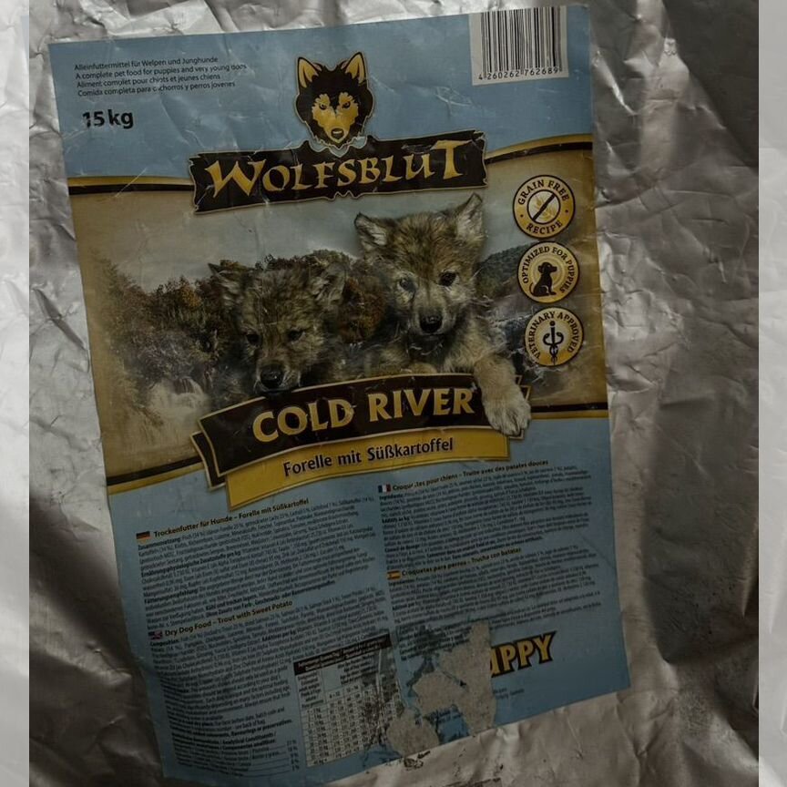 Корм для собак Wolfsblut cold river