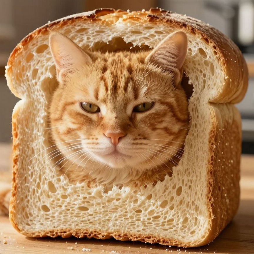 Кот хлеб