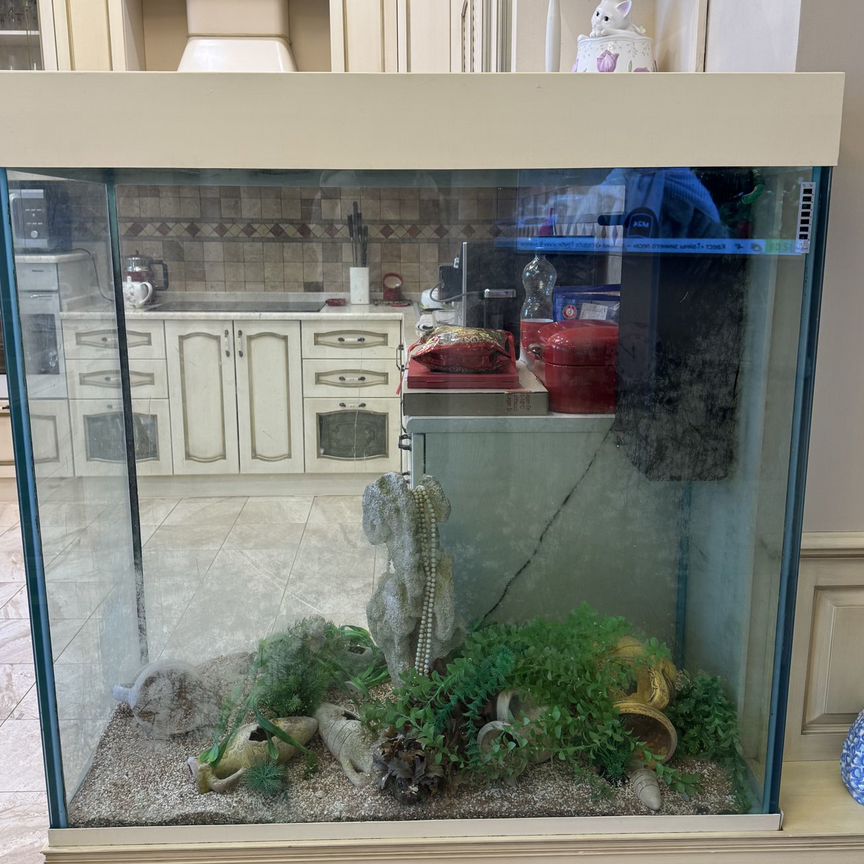 Большой аквариум, насос eheim, полный комплект