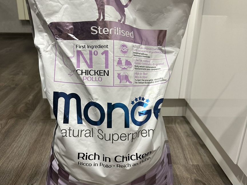 Корм для кошек monge sterilised для кастрированных