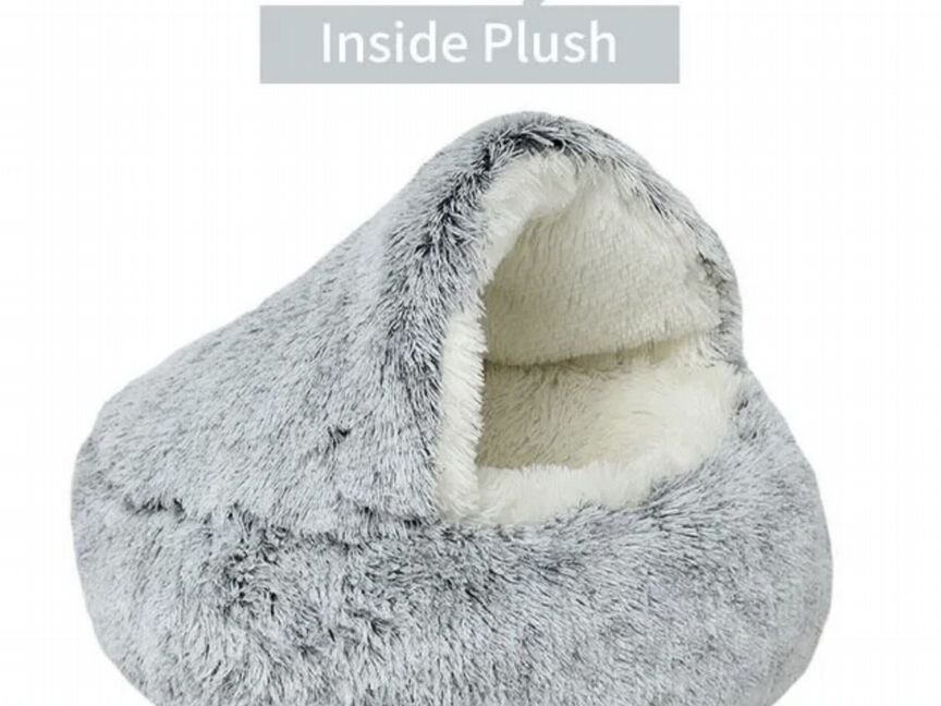 Мягкая плюшевая кровать для домашних животных