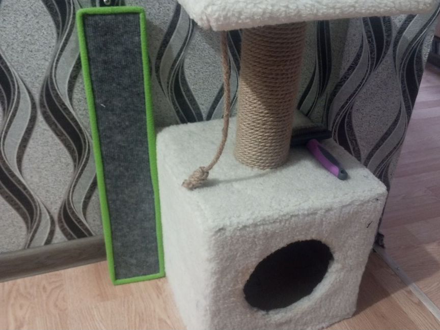 Когтеточка домик для кошки