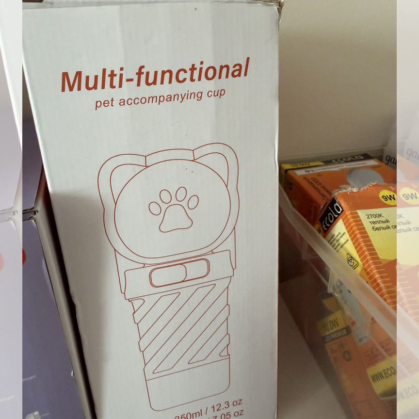 Новая дорожная поилка для животных