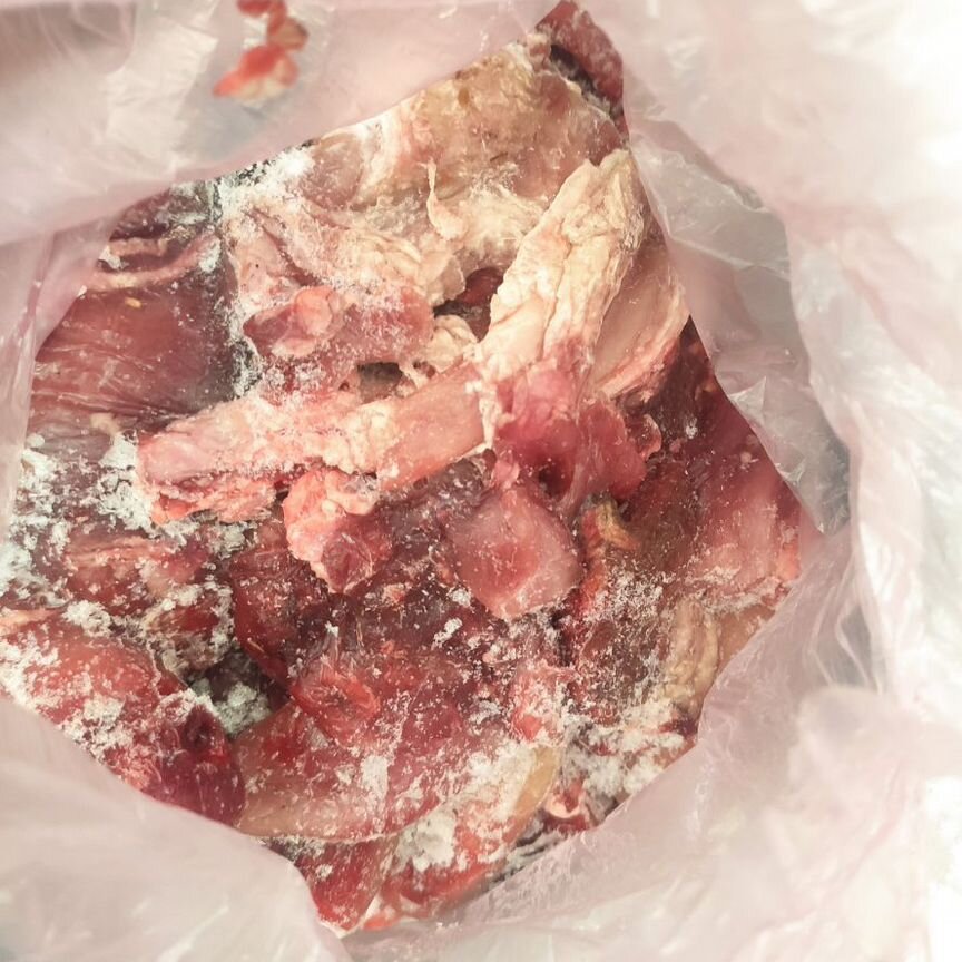 Мясо для собак, жир, мясные обрезки