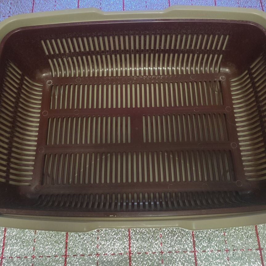 Лоток для кошек большой с сеткой