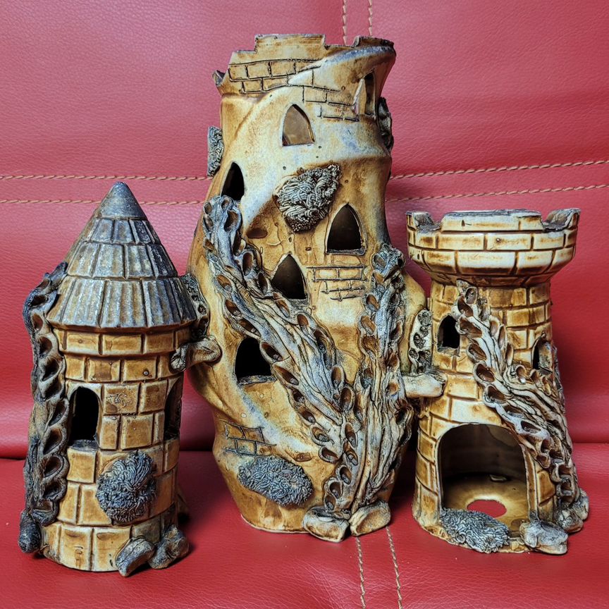 Глиняное украшение для аквариума, 20х24