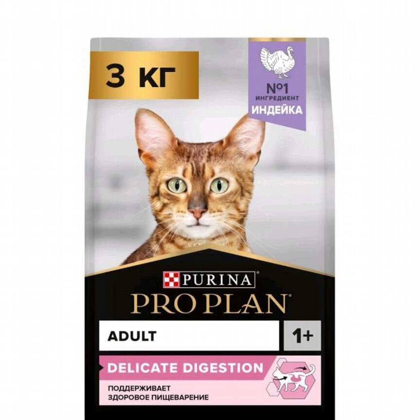 PRO plan Delicate с индейкой, 3 кг