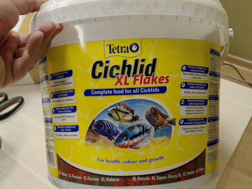 Корм для рыб Tetra Cichild XL Flakes (10 л)