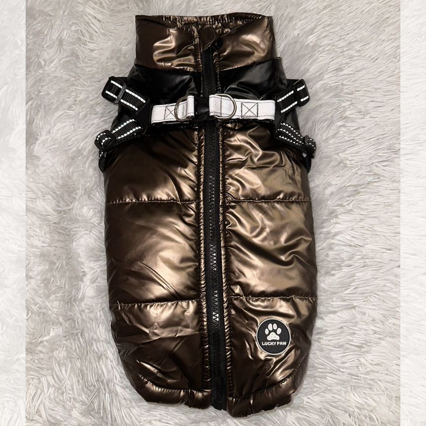 Жилетка со шлейкой для собаки, одежда для собаки