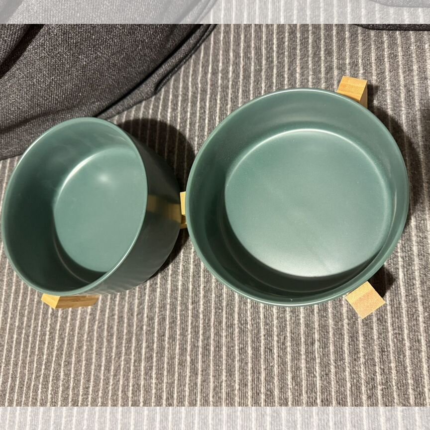 Новые миски керамические на подставке