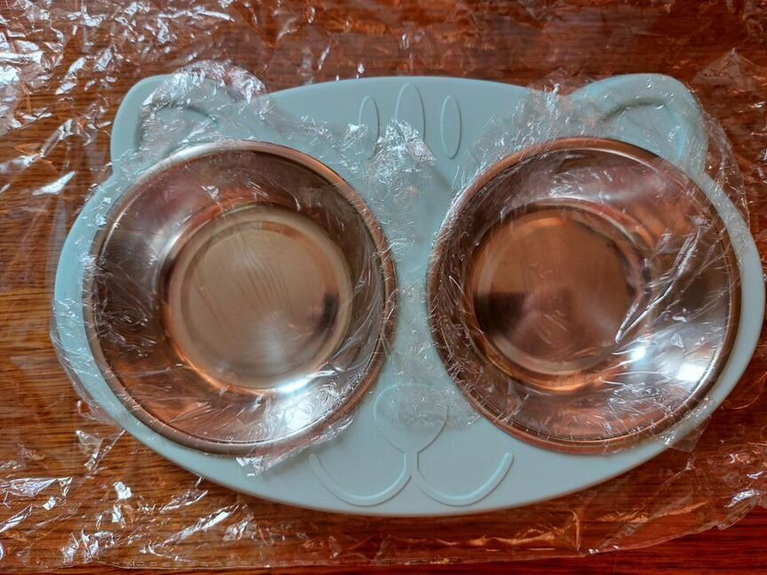 Новая миска для животных со съемными чашами