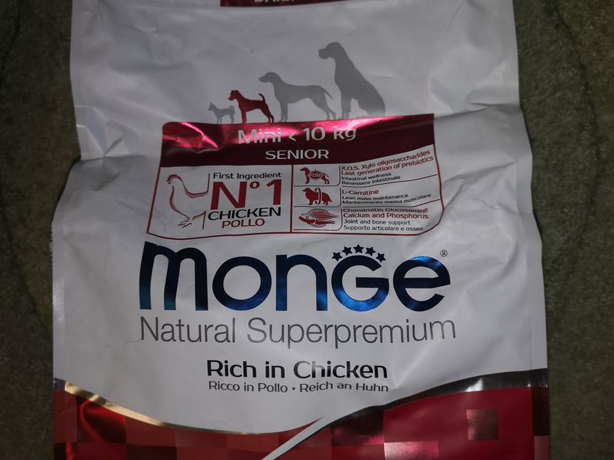 Monge adult mini сухой корм