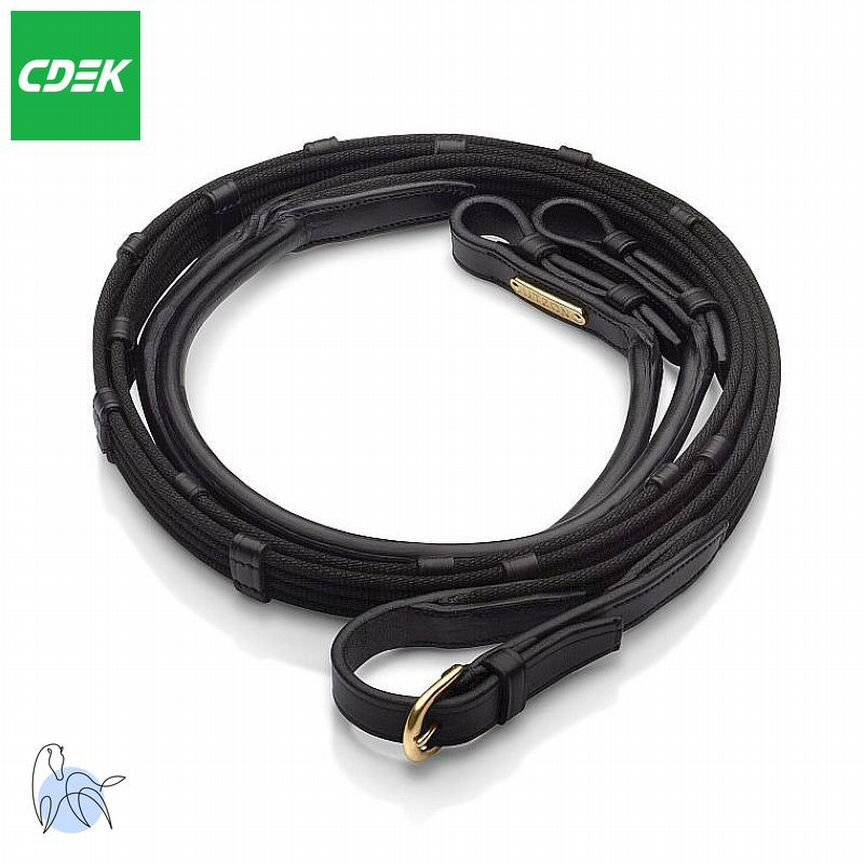 Поводья Rolled reins with web от Utzon - Черный