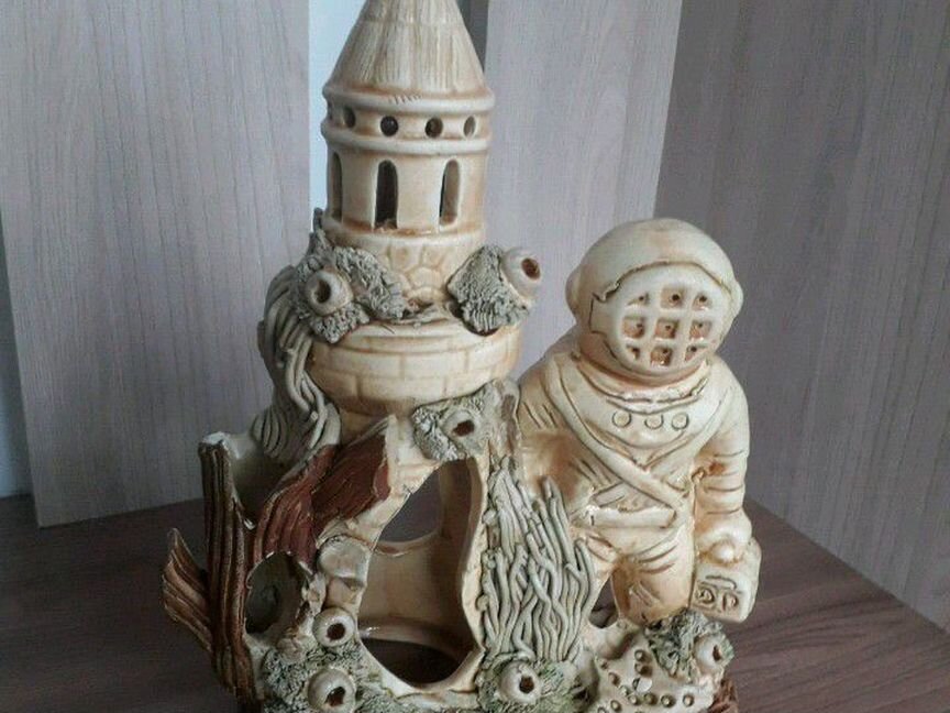 Украшение из глины для аквариума