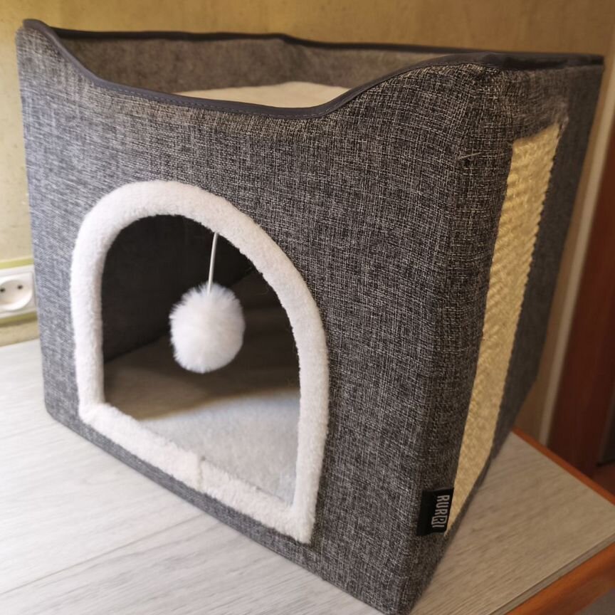 Rurri Дом-куб для питомцев мелких пород, 41х38х41