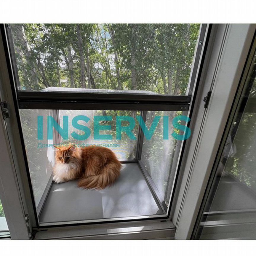 Защитная москитная сетка от выпадения