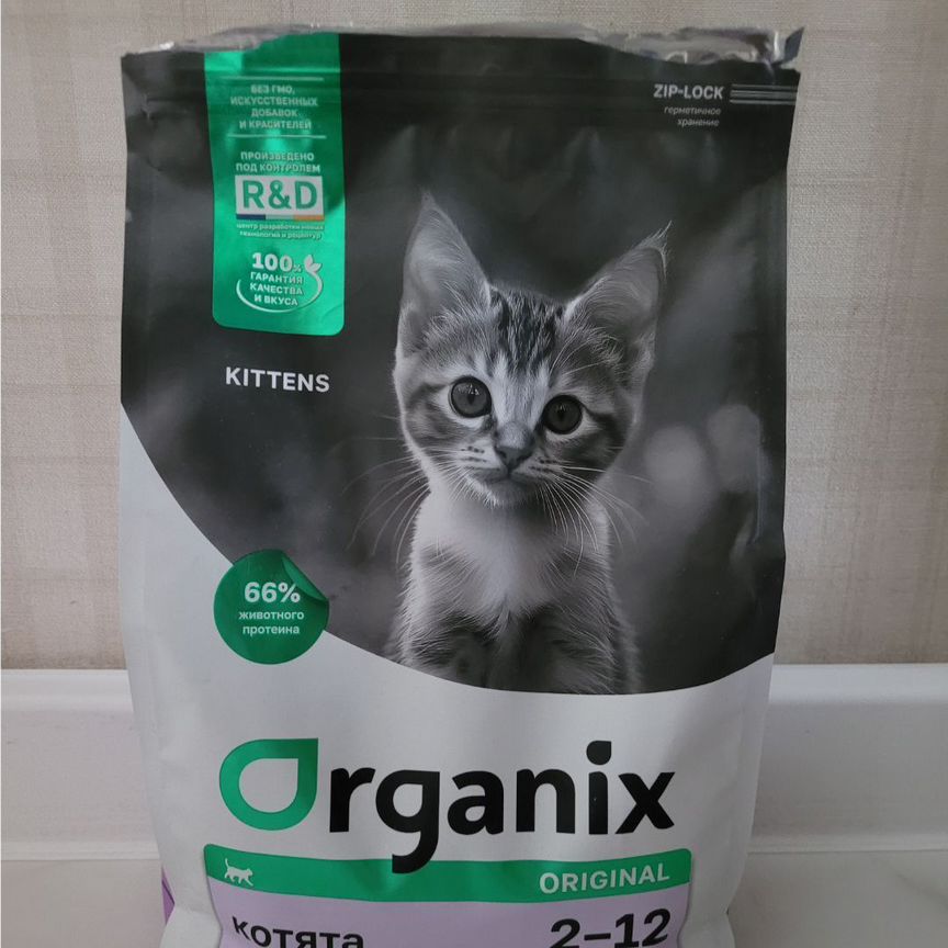 Сухой корм для котят organix petshop