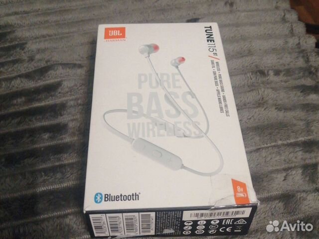 Беспроводные наушники JBL tune 115BT, белый, ориг купить в Москве ...